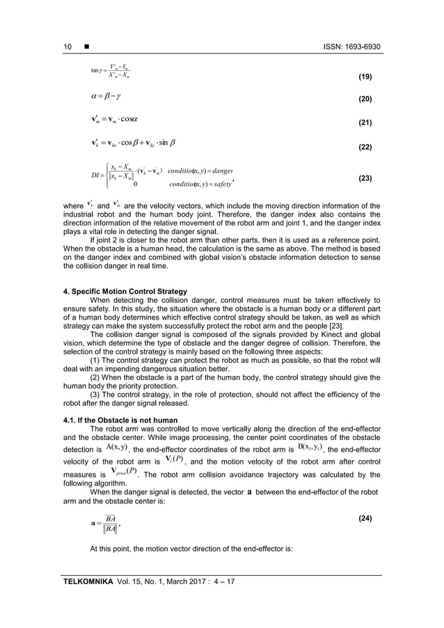 A Robot Collision Avoidance Method Using Kinect and Global Vision | PDF