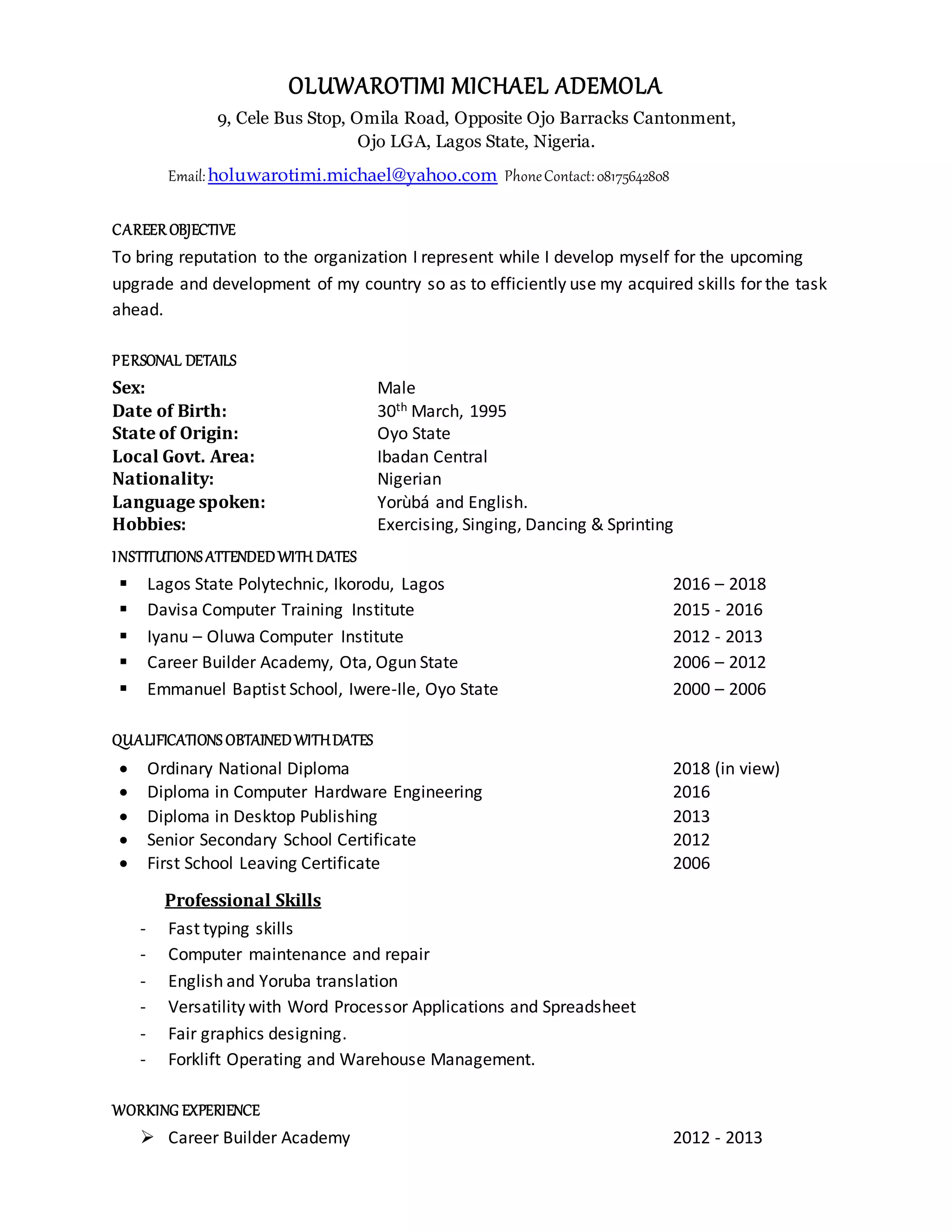 My CV | DOCX