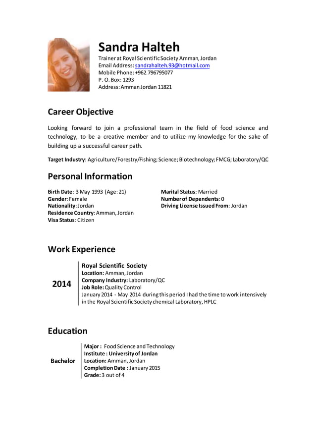 Sandra Halteh_cv (1) | PDF