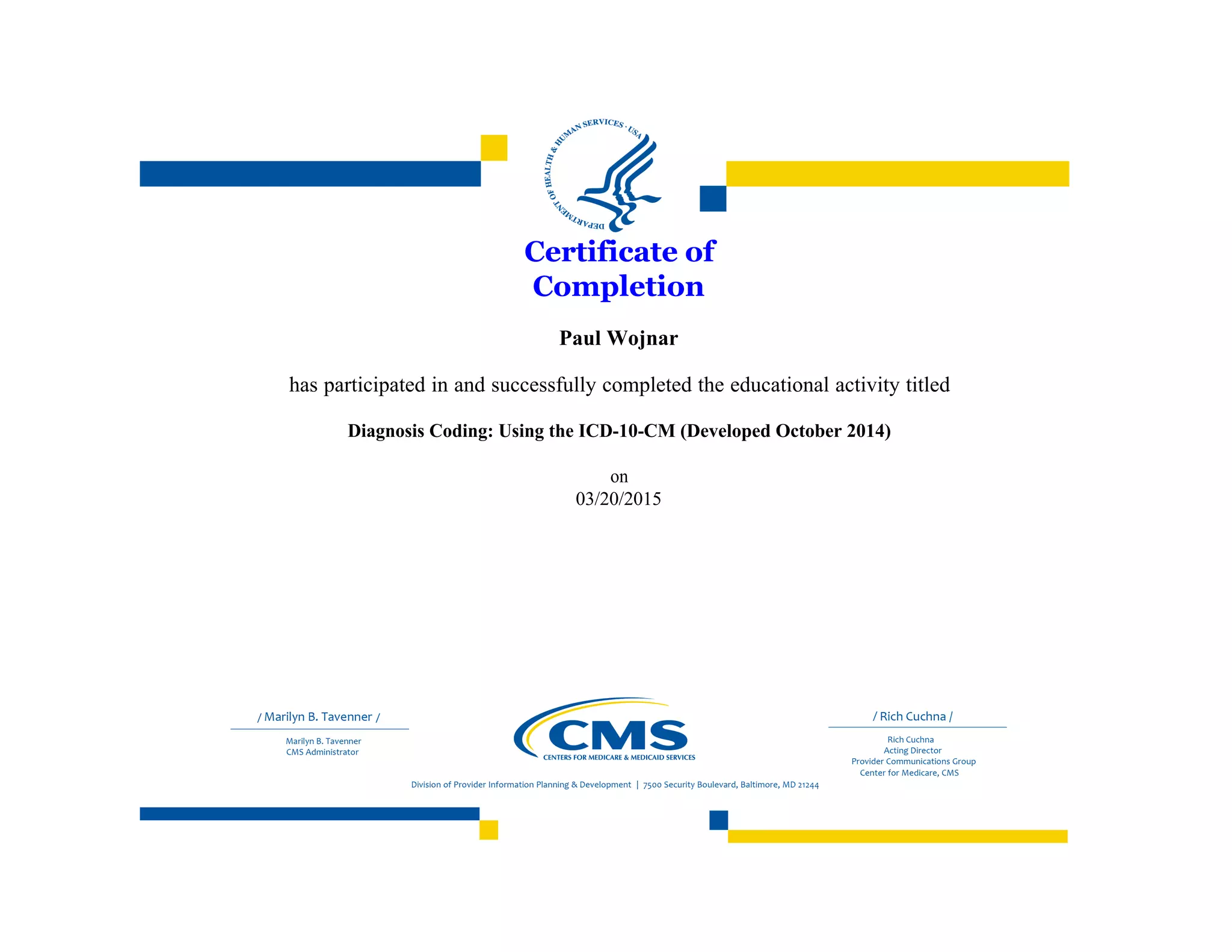 ICD-10-Training Certificate | PDF