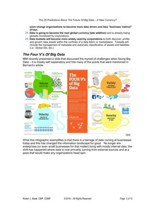 The 25 Predictions About The Future Of Big Data | PDF | Internet ...