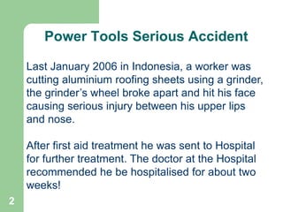 Construction electrical safety 023 Power and Hand Tools Safety.ppt