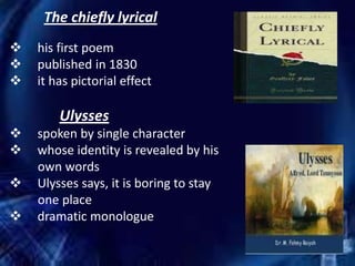 Tennyson as a poet | PPT