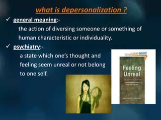 Theory of Depersonalisation | PPTX | Poetry | Books and Literature