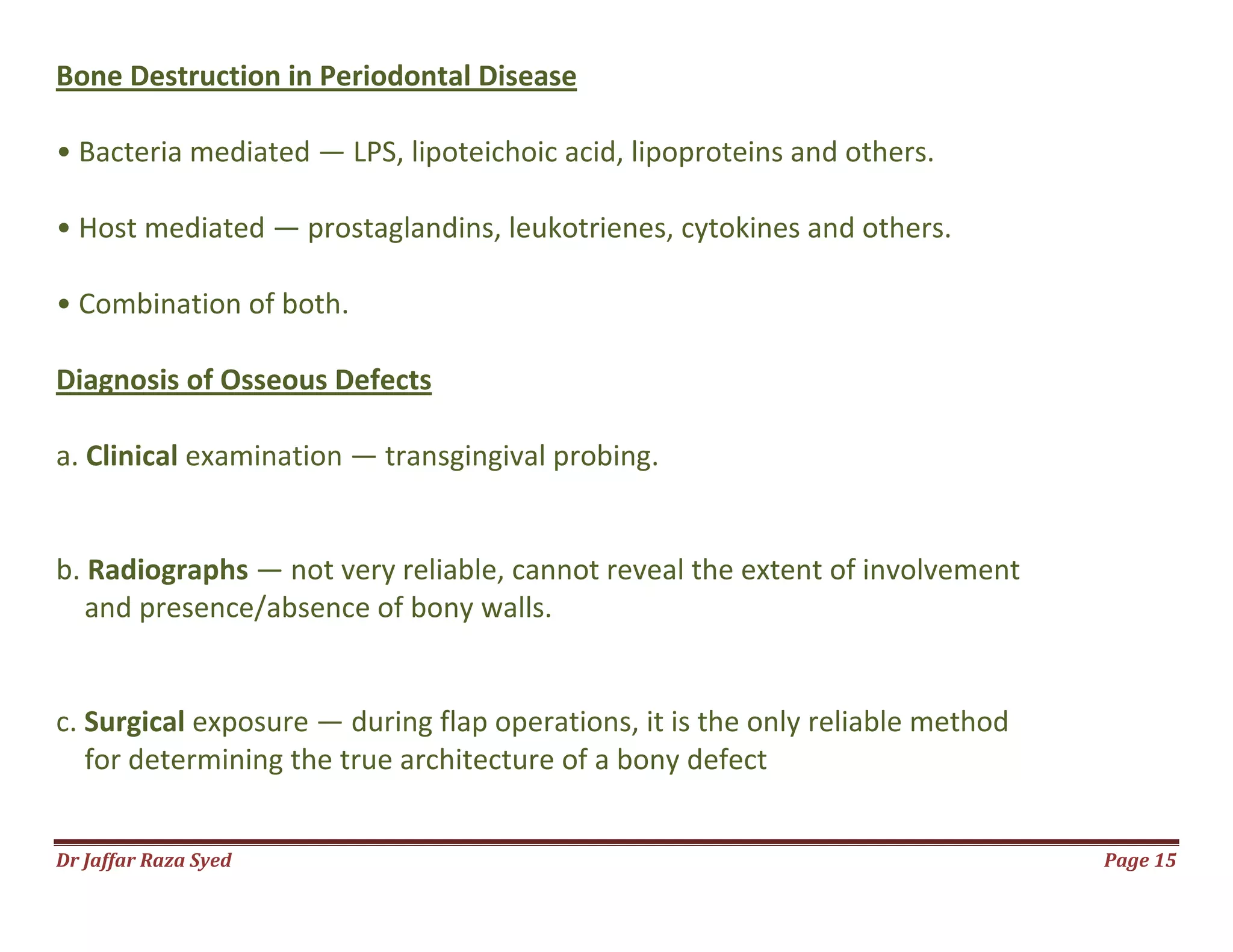 024.bone loss and patterns of bone destruction | PDF