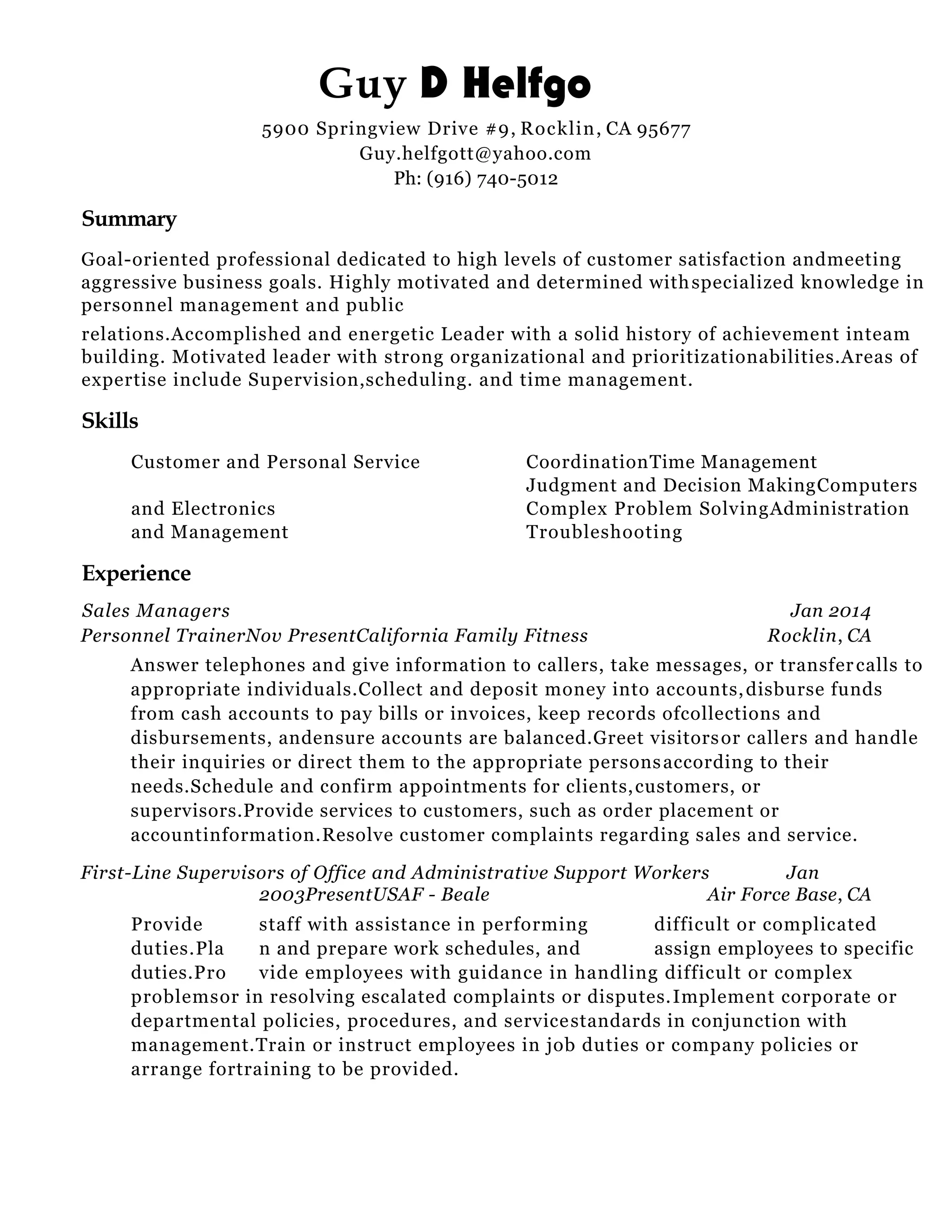 GUY D Resume 6.docx-2 | PDF