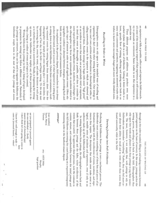 writing ethnographic field notes | PDF