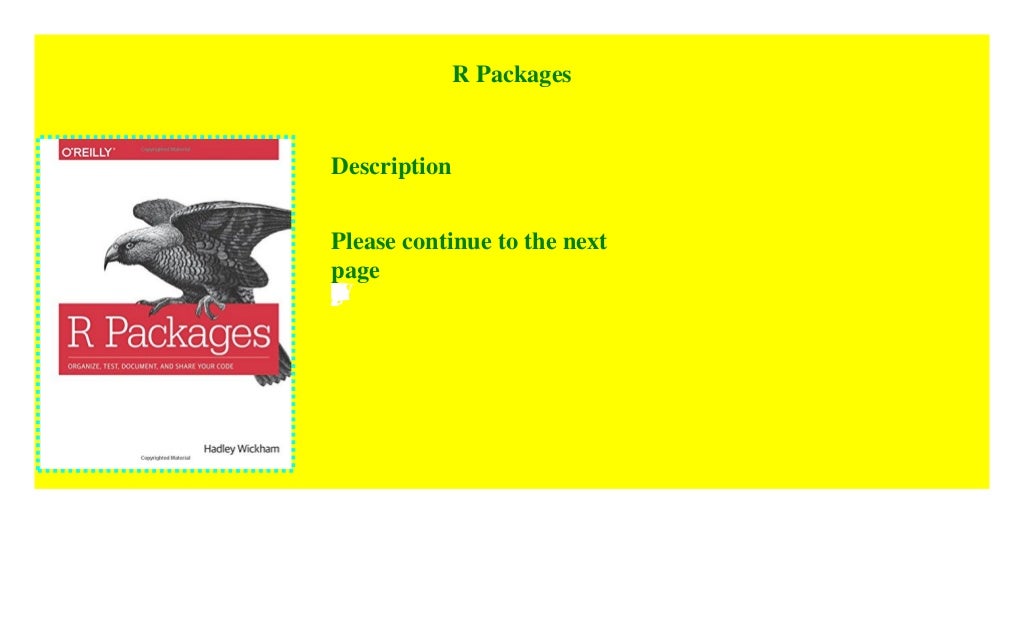 R Packages P D F book r-packages-p-d-f-book