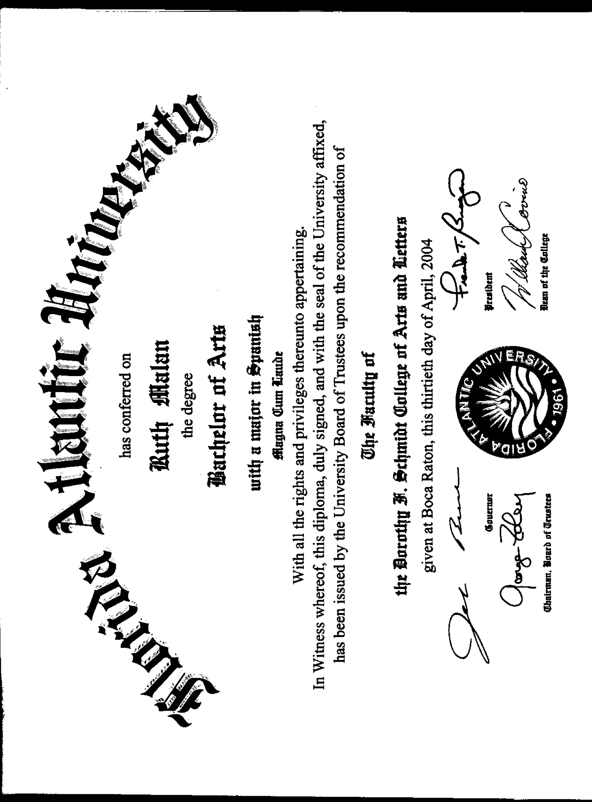 US UNIVERSITY diploma | PDF