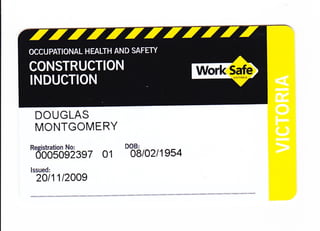 Work Safe Construction Induction | PDF