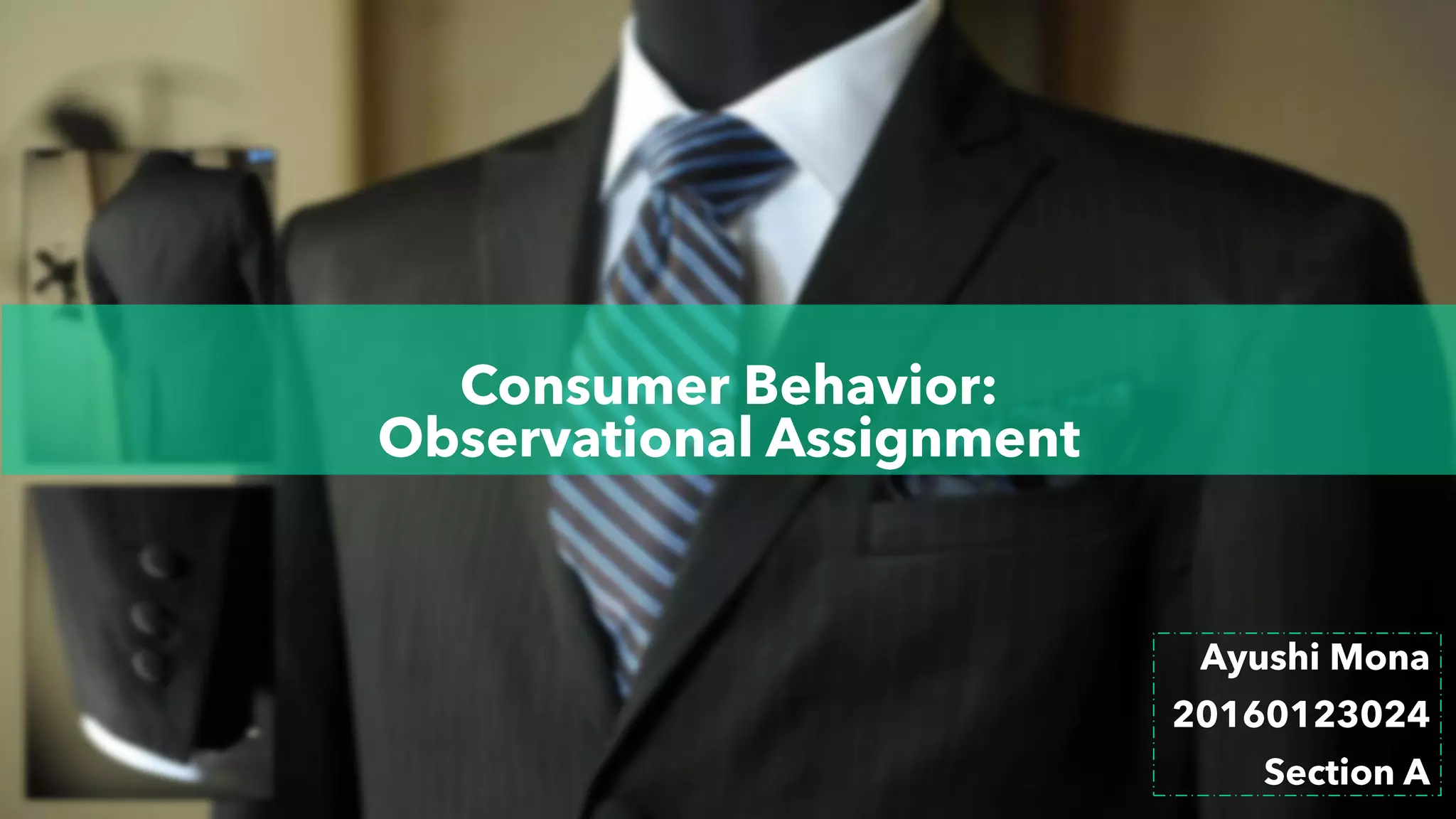 Consumer Behaviour Observation Strategy | PDF