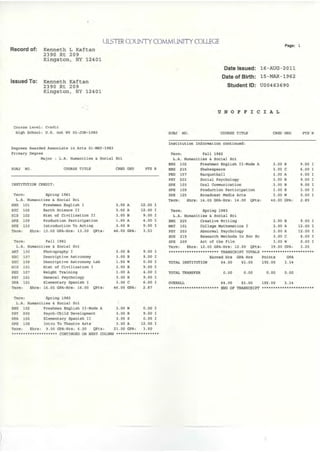 UCCC transcript | PDF