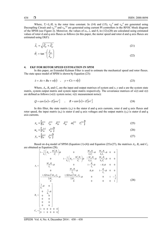 Speed Sensorless Direct Rotor Field Oriented Control Of Single Phase