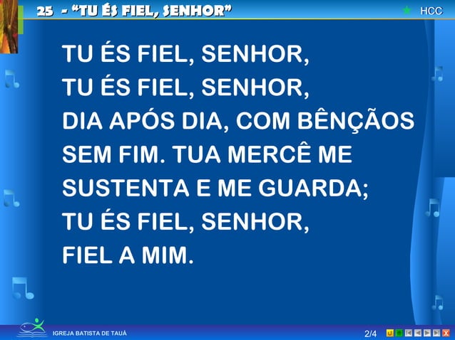 025 tu és fiel, senhor | PPS