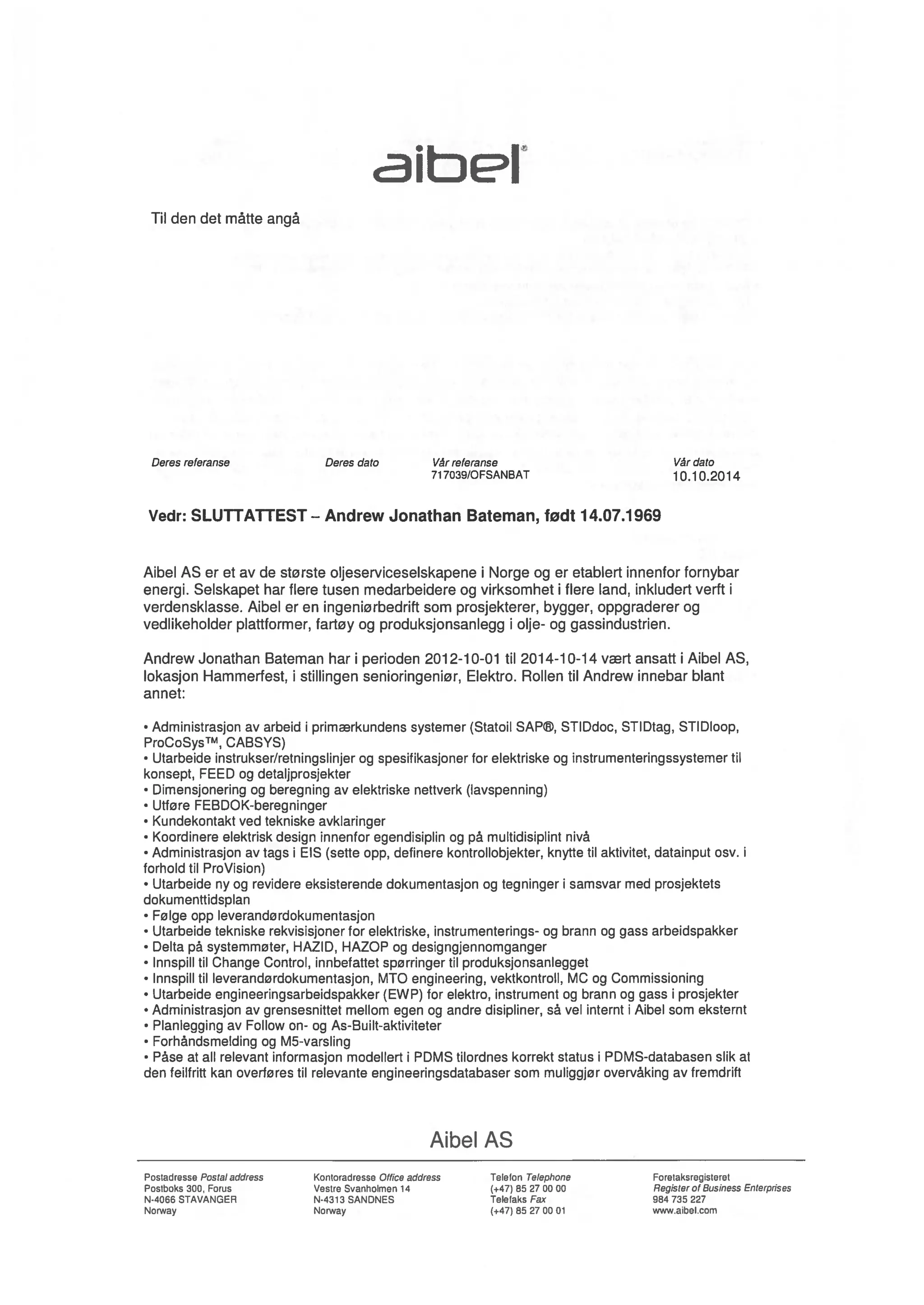 Slutattest Hammerfest 2014 | PDF