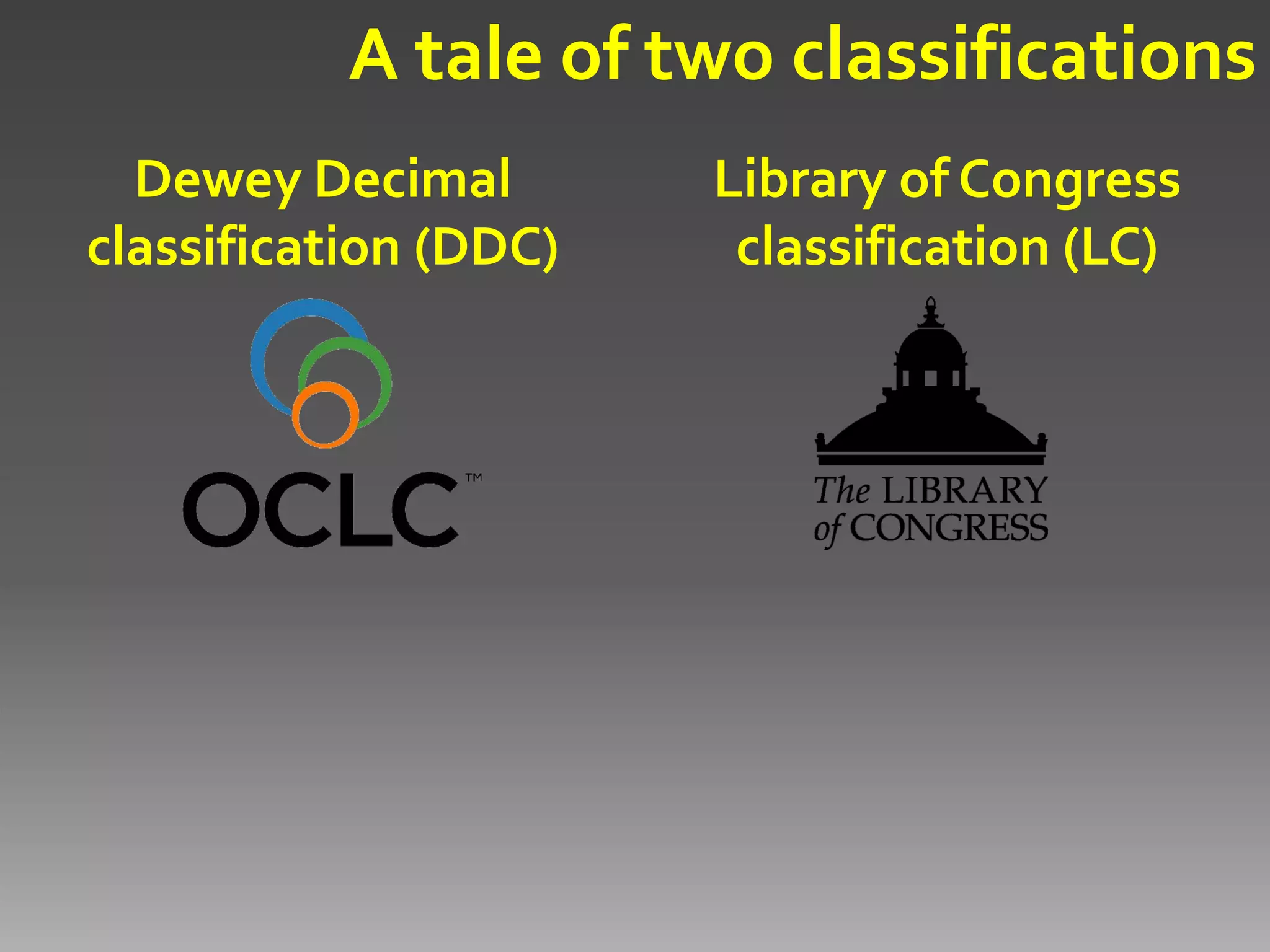 Libraries and Dewey Decimal Classification | PPT