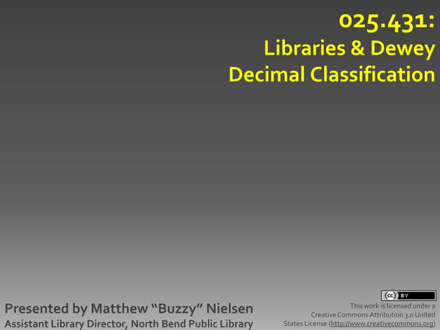 Libraries and Dewey Decimal Classification | PPT