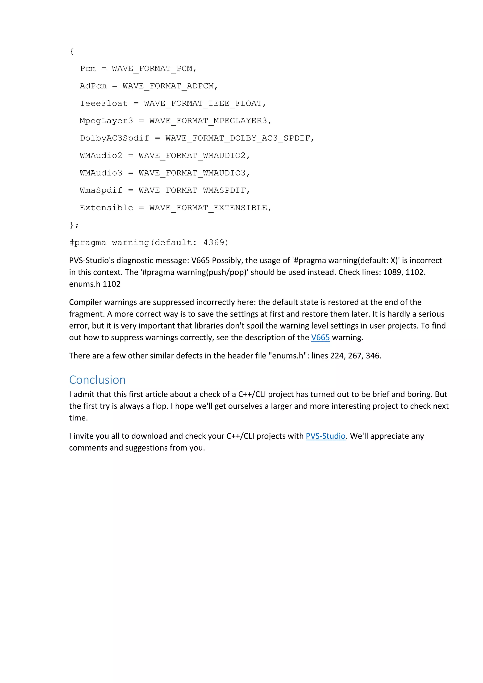 C++/CLI Now Supported in PVS-Studio and CppCat | PDF | Programming Languages | Computing