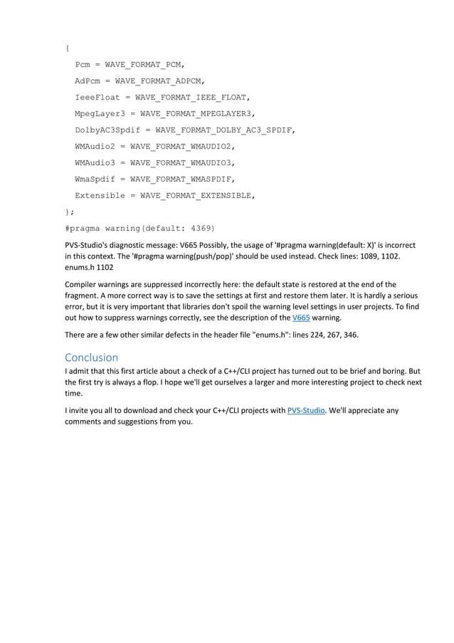C++/CLI Now Supported in PVS-Studio and CppCat | PDF | Programming Languages | Computing