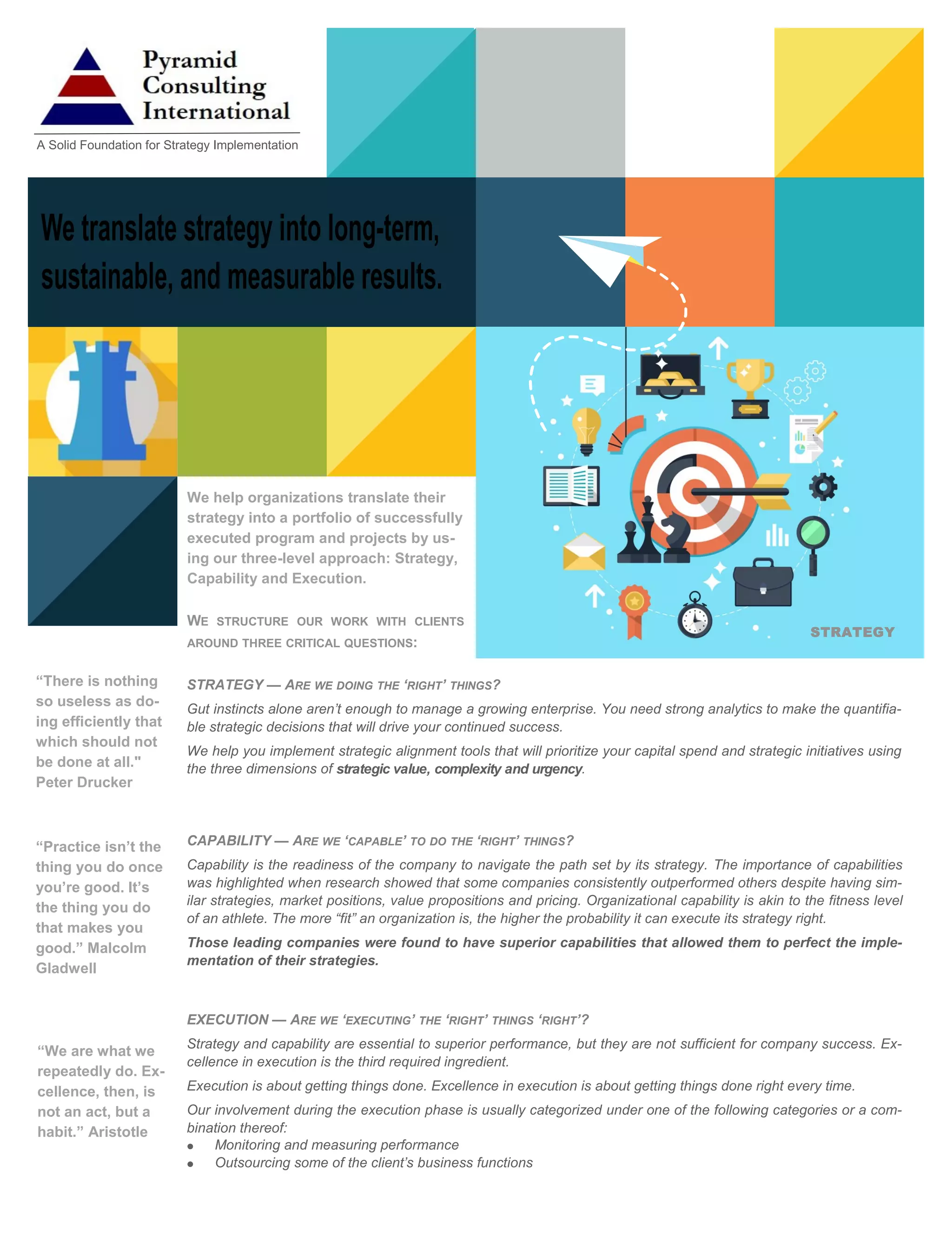 Pyramid Consulting Brochure | PDF