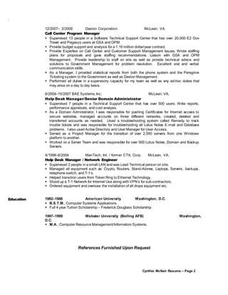 C McNair Resume updated 5-2016 | PDF
