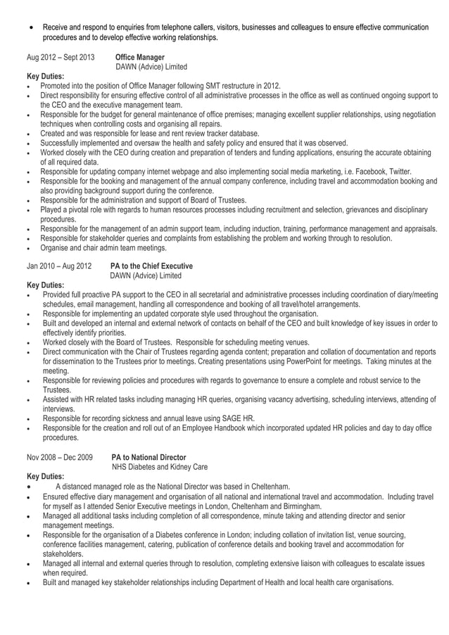 Helen Dodds CV 2015 | PDF