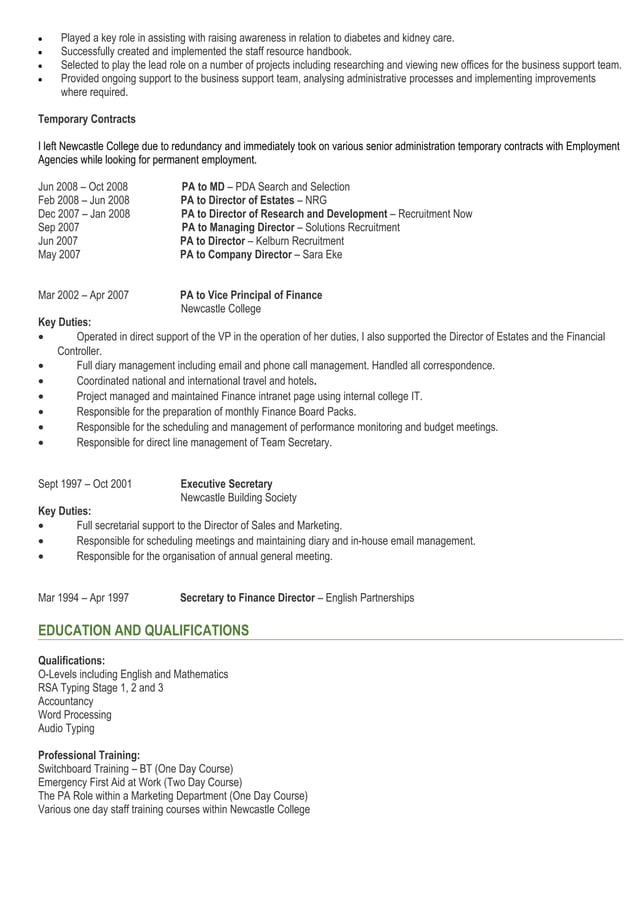 Helen Dodds CV 2015 | PDF