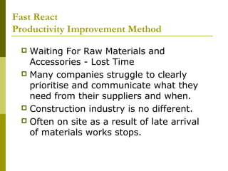 026 Fast React-Productivity improvement | PPT | Business | Business and ...