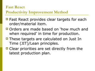 026 Fast React-Productivity improvement | PPT | Business | Business and ...