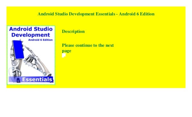 android studio 3.0 development essentials