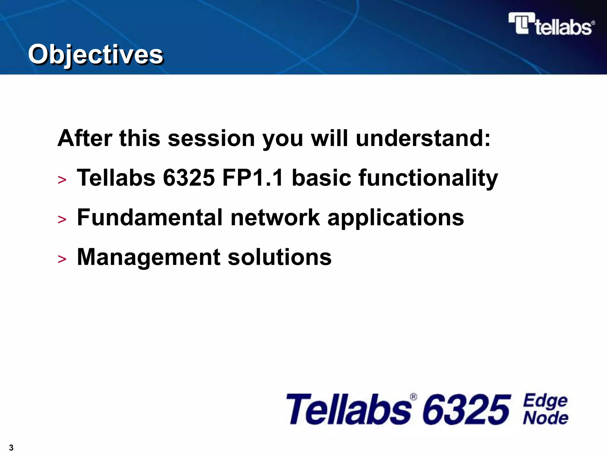 Ref básica do Tellabs 6325 | PPT
