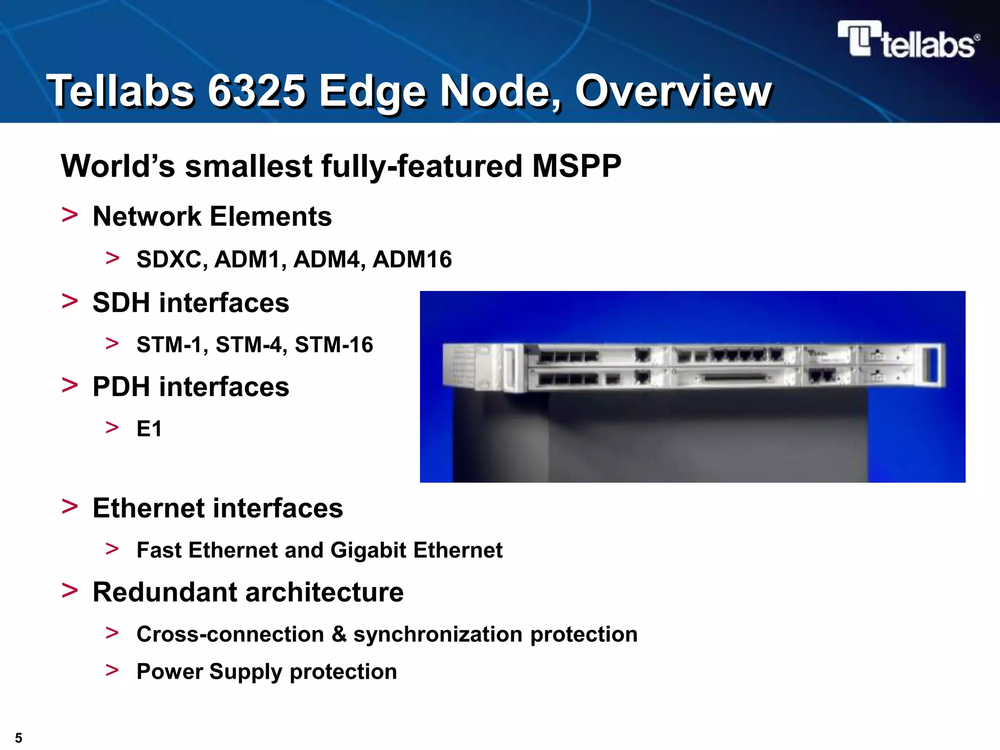 Ref básica do Tellabs 6325 | PPT