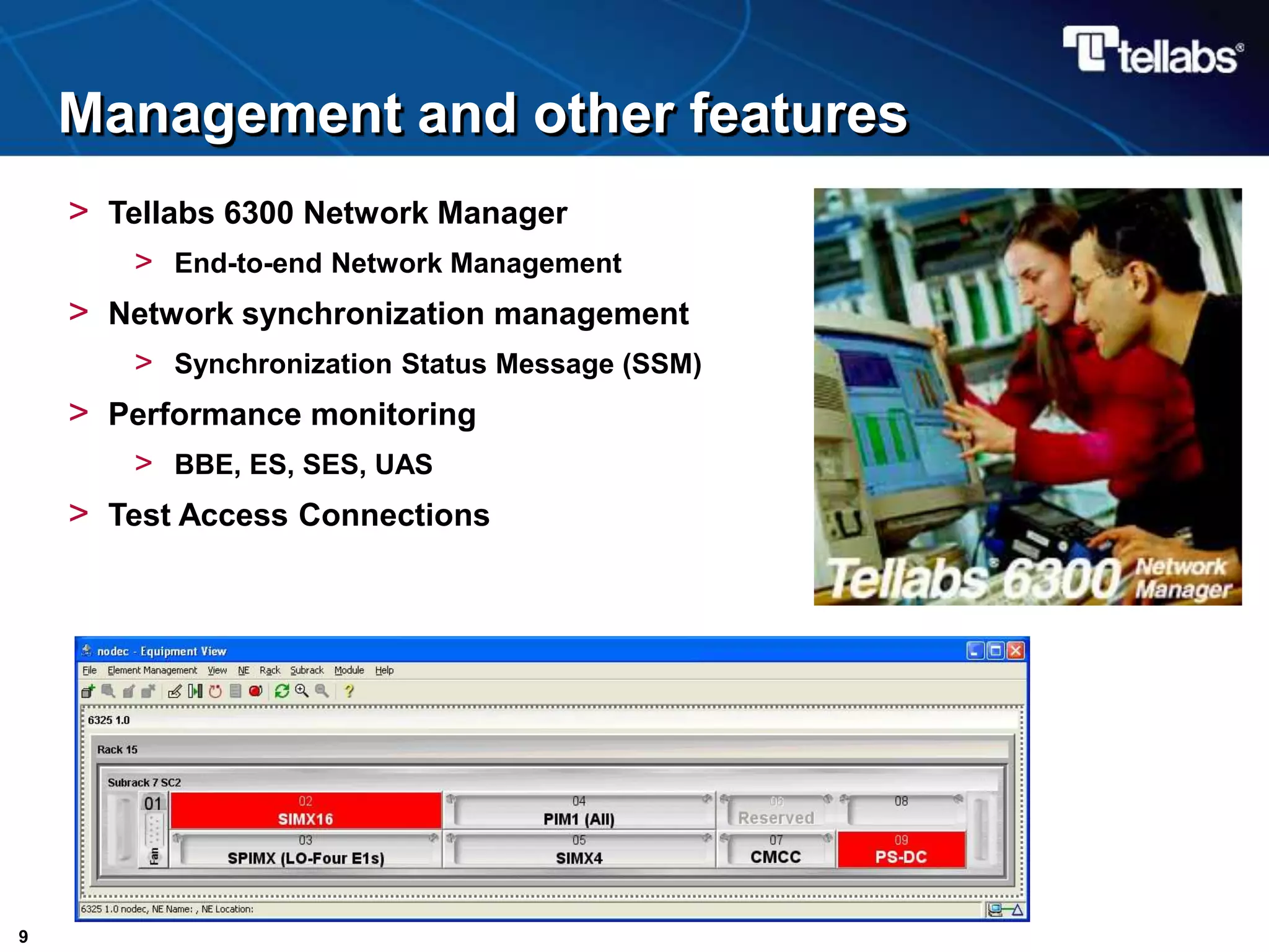 Ref básica do Tellabs 6325 | PPT