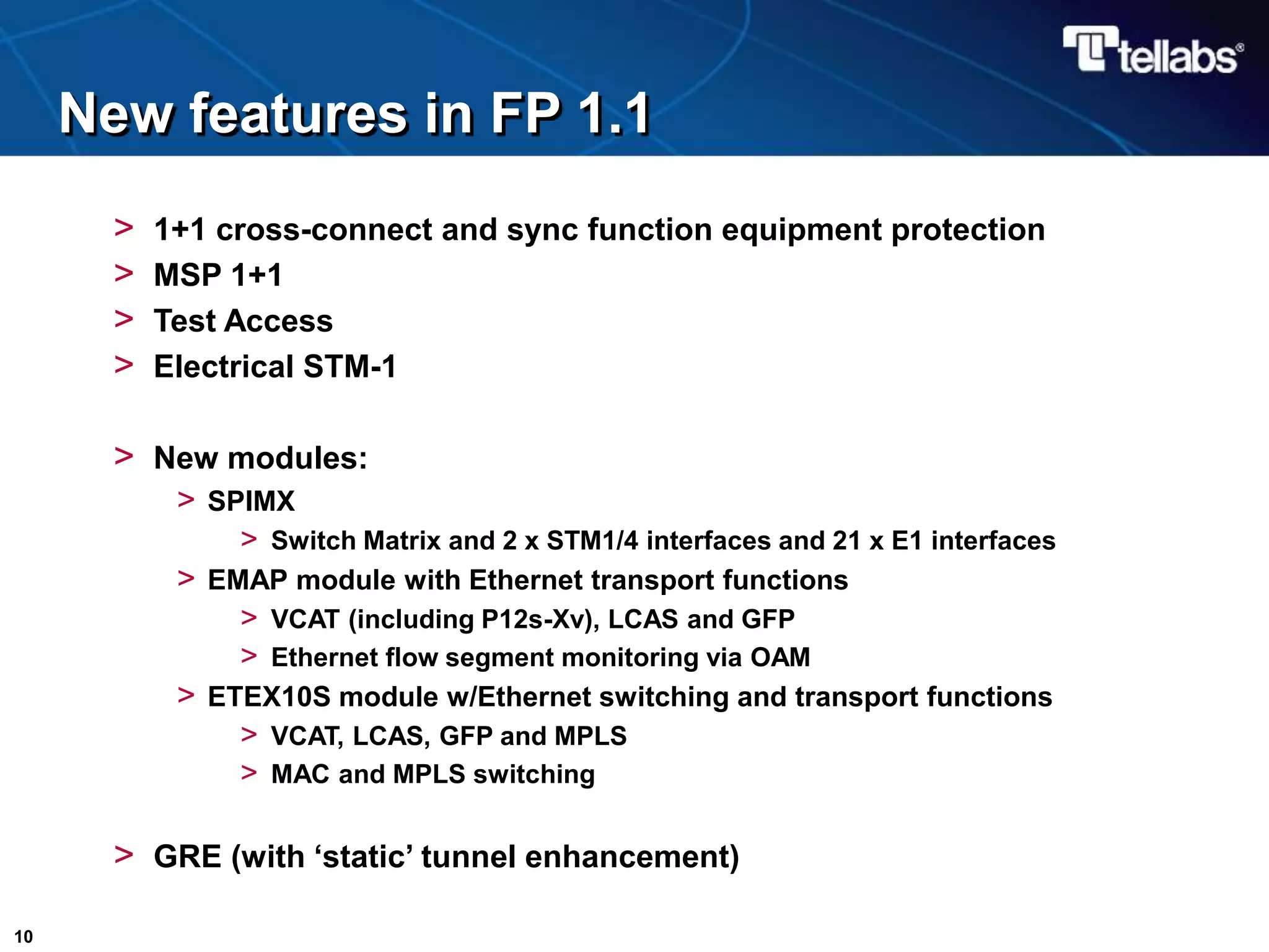 Ref básica do Tellabs 6325 | PPT