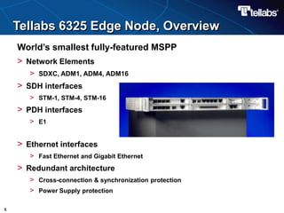 Ref básica do Tellabs 6325 | PPT