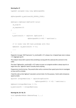 Handling False Positives in PVS-Studio and CppCat | PDF