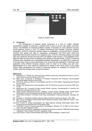 Development of E-learning Software Based Multiplatform Components | PDF