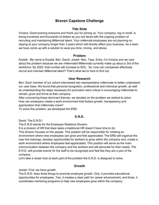 Braven Capstone Presentation | PDF