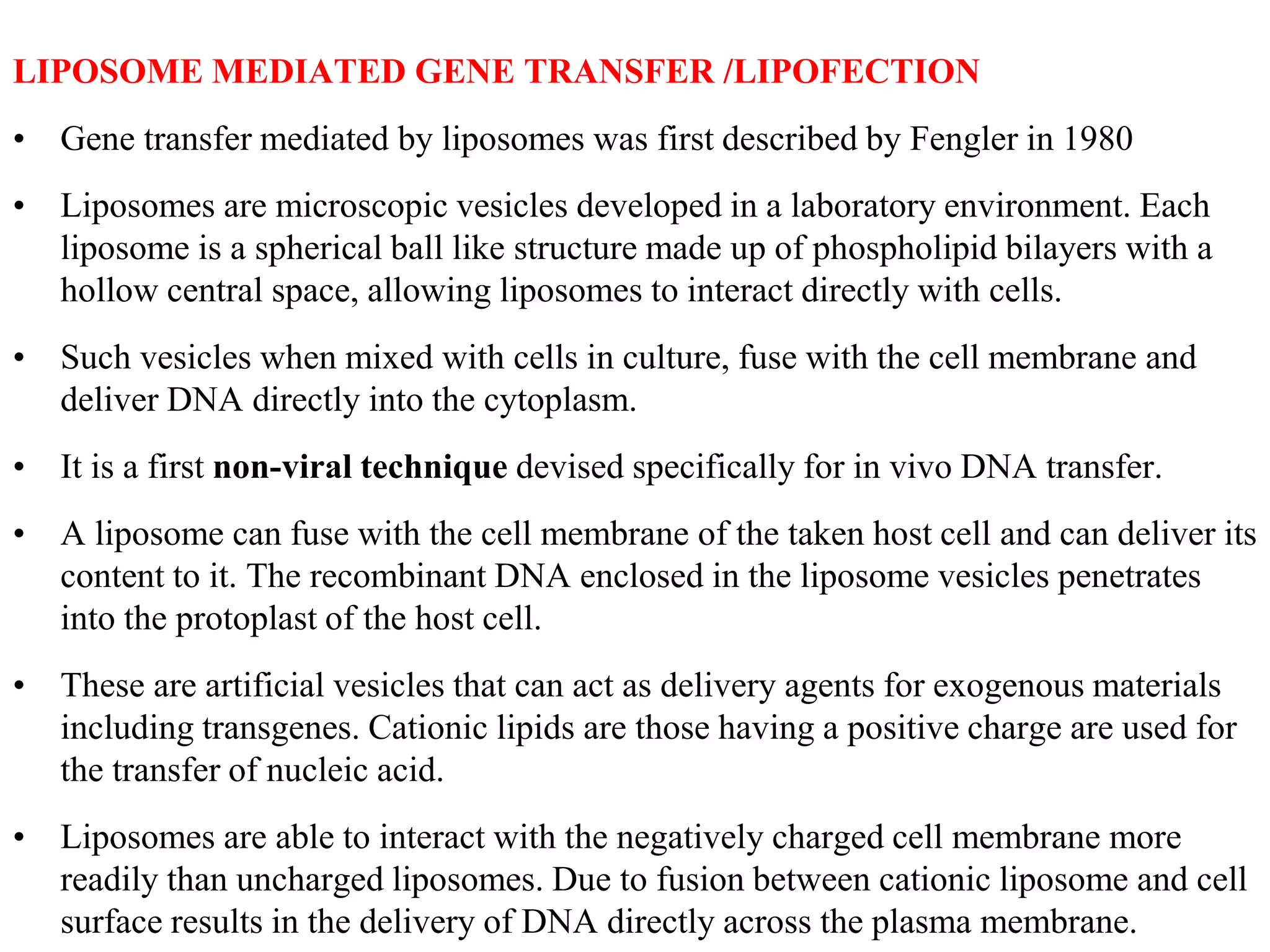 Gene transfer technology. | PPT