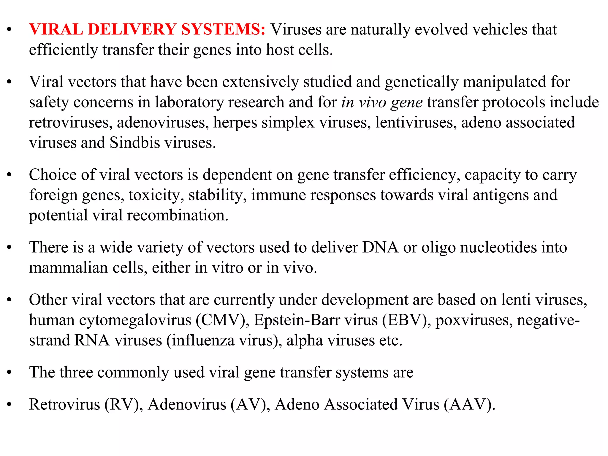 Gene transfer technology. | PPT
