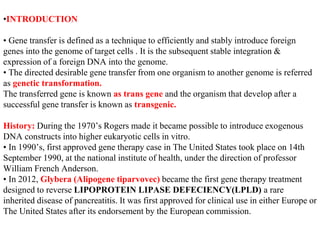 Gene transfer technology. | PPT
