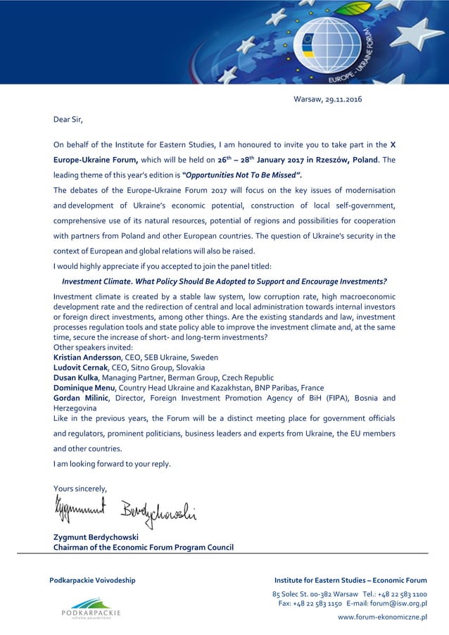 Invitation Europe-Ukraine 2017_Maurizio Aronica | PDF | Business ...