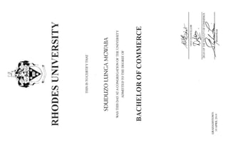 Bachelor'of commerce degree | PDF