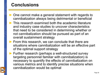 Cannibalization as a Sustainment Strategy NDIA | PPTX