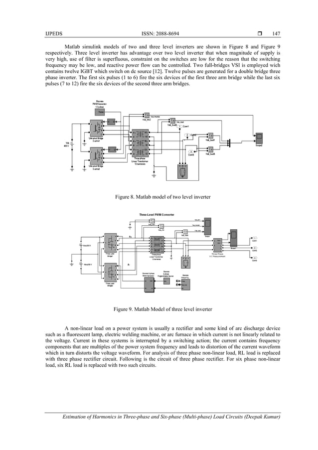Estimation of Harmonics in Three-phase and Six-phase (Multi- phase) Load Circuits | PDF