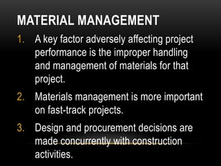 027 fast-tracked projects-materials | PPT