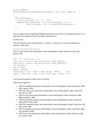 Checking Wine with PVS-Studio and Clang Static Analyzer | PDF