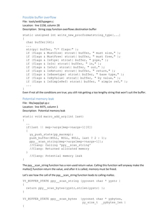 Checking Wine with PVS-Studio and Clang Static Analyzer | PDF