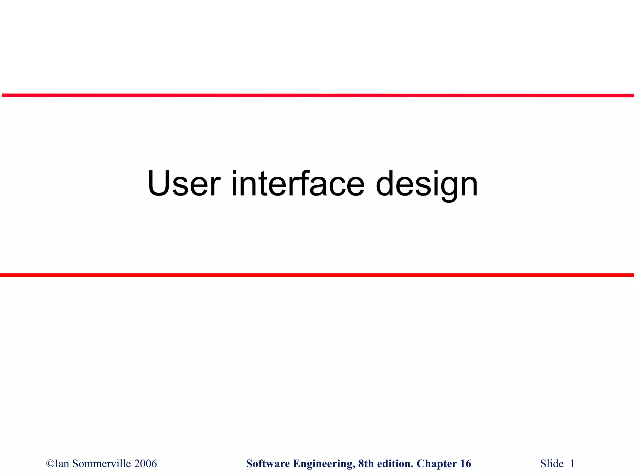 User Interface Design | PPT