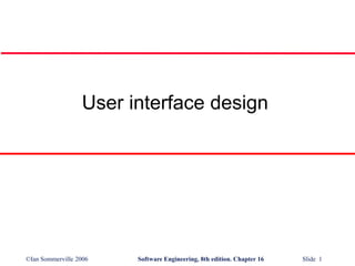 User Interface Design | PPT